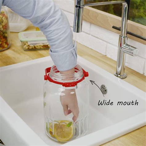Mua 1 Gallon Glass Jar With Lid Wide Mouth Airtight Plastic Pour Spout