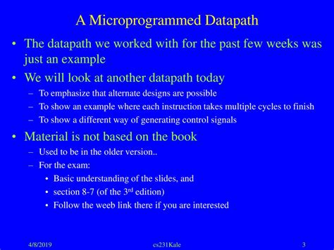 other datapath designs microprogrammed and pipelined datapaths ppt