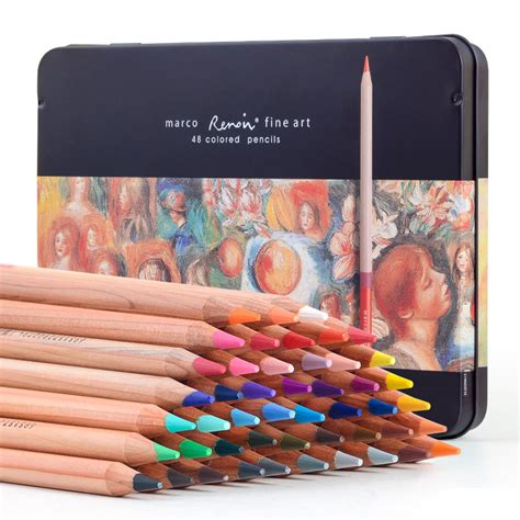 Художественные карандаши Marco «RENOIR FINE ART», 48 цветов, в ...
