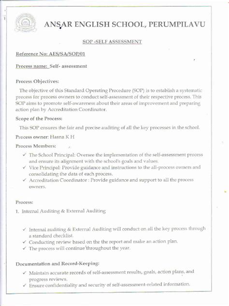 9 Self Assessment Pdf
