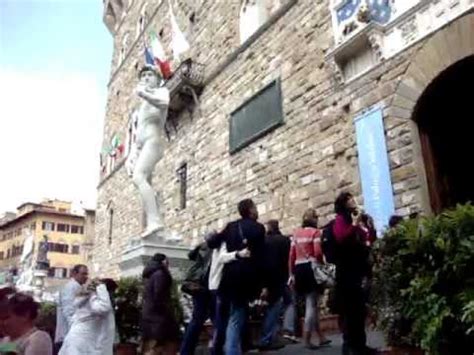 David Replica Outside Of The Palazzo Vecchio Florence Italy YouTube