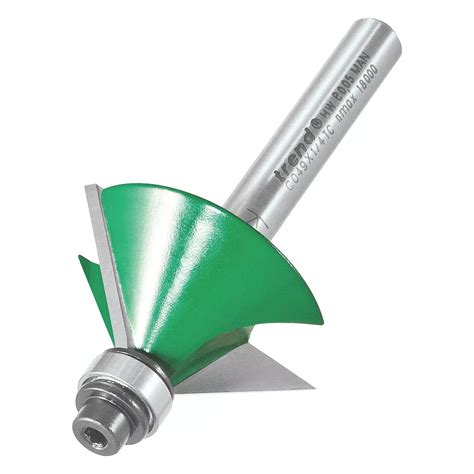 Trend C X TC Chamfer Bearing Guided Router Cutter Mm X Mm Screwfix