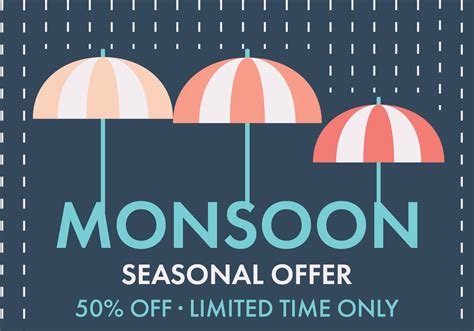 Monsoon Umbrella Vector Offer 144204 Vector Art At Vecteezy