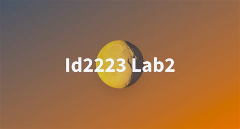 Tilosid2223lab2 At Main