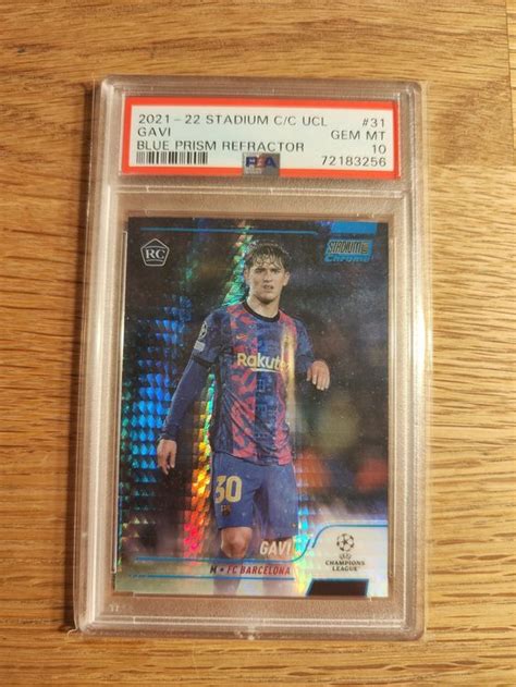 Gavi FC Barcelona Rookie Blue Prism PSA 10 Kaufen Auf Ricardo