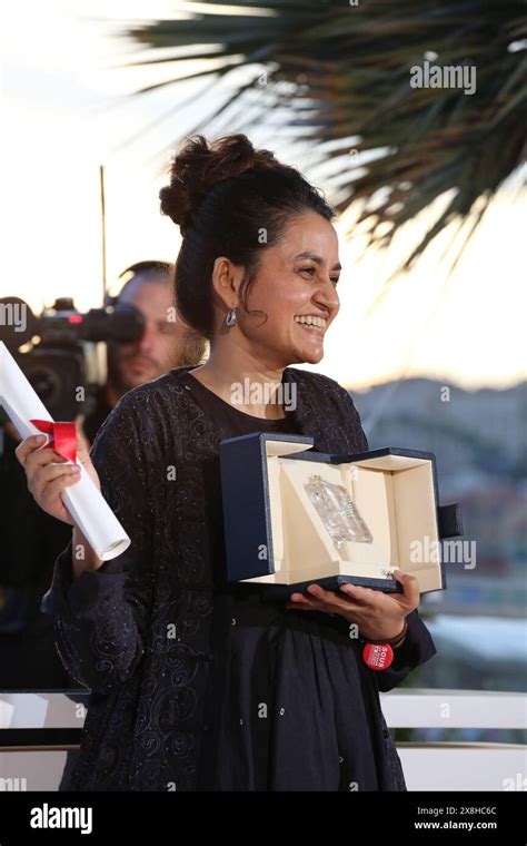 Cannes France 25th May 2024 Payal Kapadia Wins The Grand Prix Award