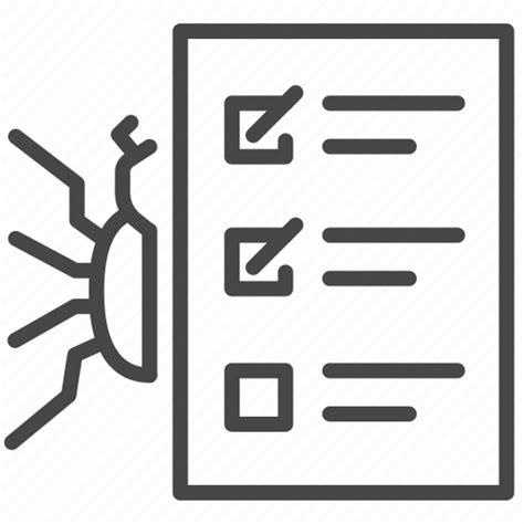 Assurance Bug Checklist Qa Quality Test Case Icon Download On Iconfinder
