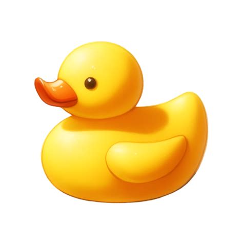 Ai Generated A Bright Yellow Rubber Duck Toy 41949042 Png