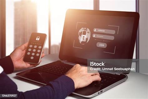 The Concept Is Hacking A Phishing Mobile Phone With A Password To Access A Smartphone Security
