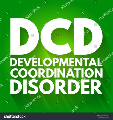 Dcd Developmental Coordination Disorder Lifelong Condition Stock Vector Royalty Free
