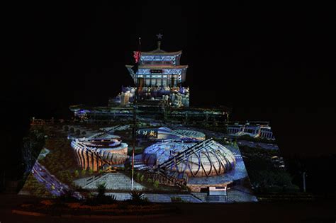 赢康参与济南解放阁灯光投影秀，用光影再现泉城美景 北京赢康科技股份有限公司