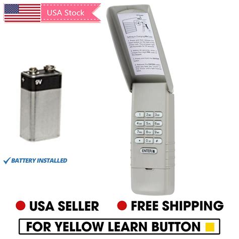 For Liftmaster Sears Garage Door Keypad 877lm Opener 2 Visor Remote