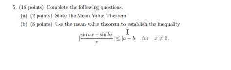 Solved C 6 Points Does There Exist A Differentiable