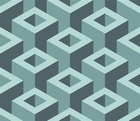 Premium Vector Geometric Abstract Isometric Shape Pattern