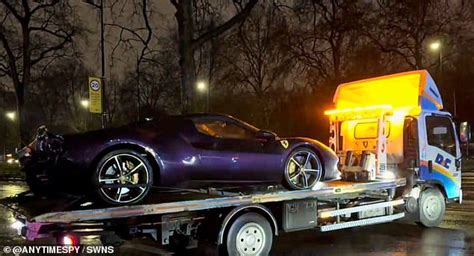 Ferrari Driver Destroys £300000 Qatari Registered Supercar After