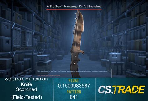 Huntsman Knife Scorched CS Skin