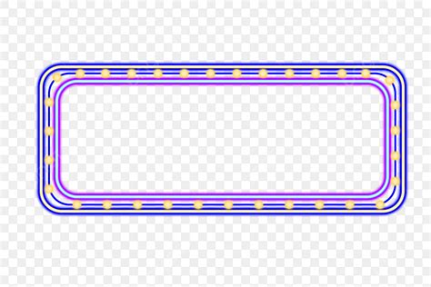 Rectangular Frames Clipart Hd Png Rectangular Neon Frame Draw Frame