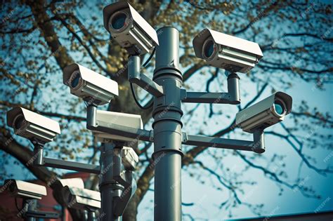 Premium Photo Enhancing Urban Surveillance Installation Of Ip Cctv