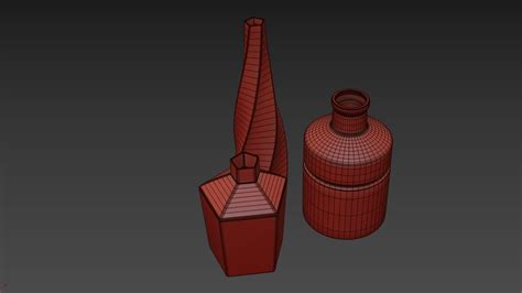 Handmade Pink Ceramic Vase Set 3d Model Turbosquid 2162214
