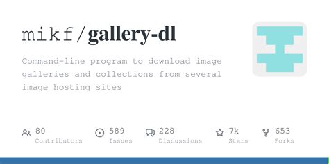 Actions Mikf Gallery Dl Github