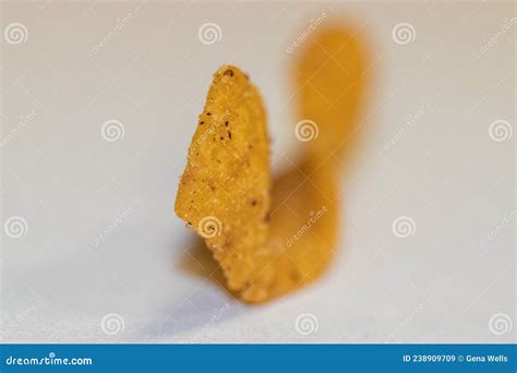 Close Up Of Curly Frito Corn Chip Stock Image Image Of Unhealthy Corn 238909709