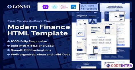 Lonyo Sass And Software React Js Template Codeintra