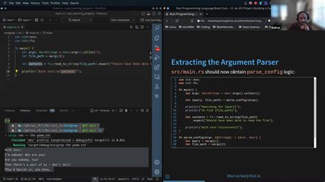 The Rust Programming Language An Io Project Building A Command Line Program Rust01 12 Youtube