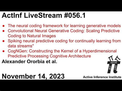 Andrés Corrada Emmanuel On Linkedin Active Inference Livestream 0561