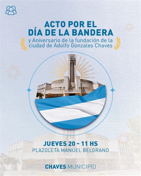 Invitación Al Acto En Conmemoración Del Día De La Bandera Y Aniversario