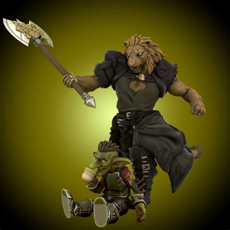 My Barbarian Leonin Liol R Heroforgeminis