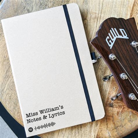 Personalised Teacher Notebook With Spotify Code By Mixpixie