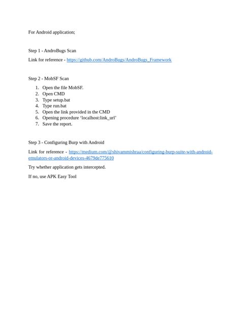 Mobile Vapt Steps Pdf