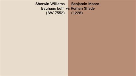 Sherwin Williams Bauhaus Buff Sw 7552 Vs Benjamin Moore Roman Shade