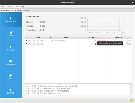 create your first bitcoin wallet with sparrow