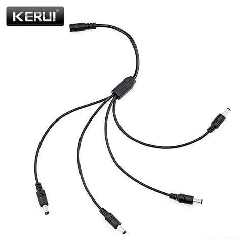 Dc мощность 4 способ питания сплиттер кабель 1 Мужской до 4 Женский кабель для безопасности Cctv