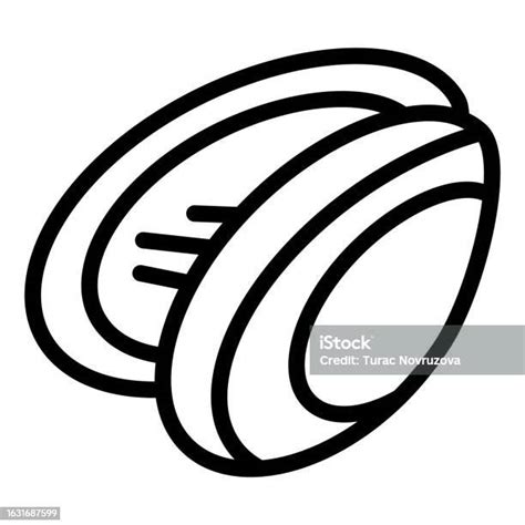 홍합 라인 아이콘입니다 흰색으로 분리된 쉘 벡터 그림입니다 해산물 개요 스타일 및 앱을 위해 설계되었습니다 Eps 10 10에 대한 스톡 벡터 아트 및 기타 이미지 Istock