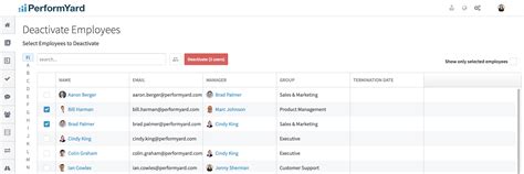 Bulk Deactivation Admin PerformYard Help Center
