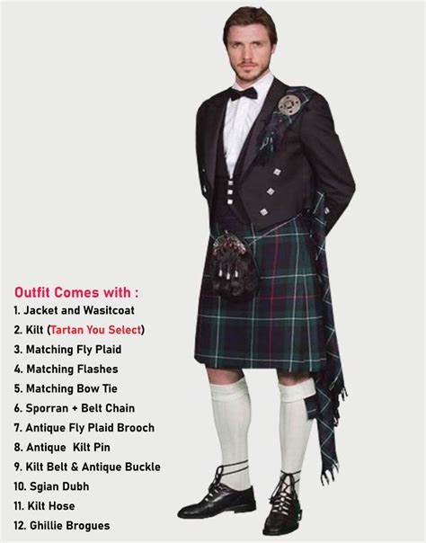 Prince Charlie Kilt Deluxe Outfit Made To Measure