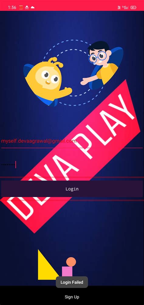 login signup error firebase discuss kodular community