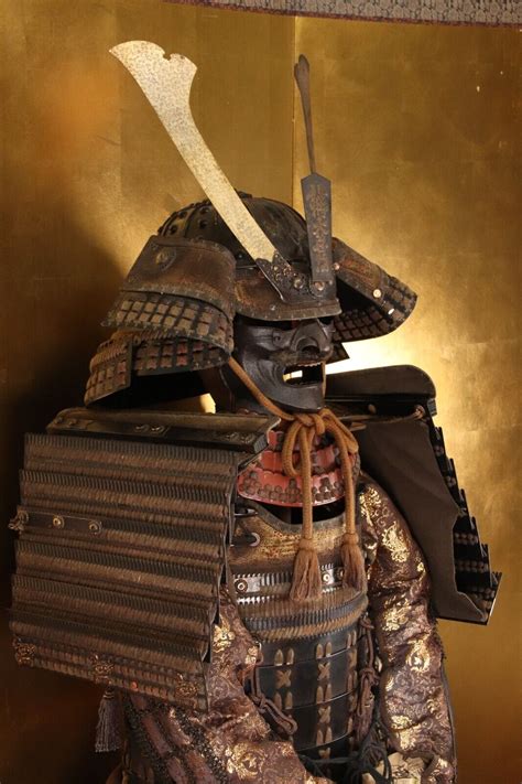 Mavin Antique Japanese Iron Samurai Armor Yoroi Kabuto With Wooden
