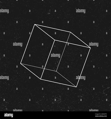3d Cube On A Black Background Vector Stock Vector Image And Art Alamy