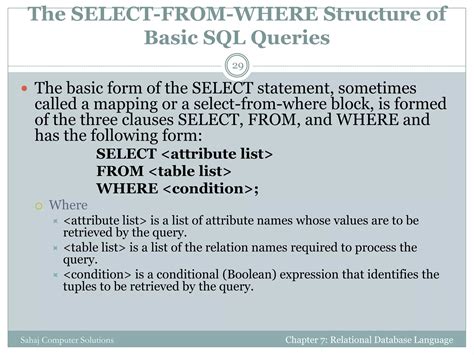 Chapter 7 Relation Database Language Ppt