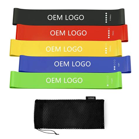 Resistance Loop Exercise Bands With Instruction Guide And Carry Bag