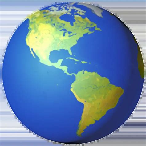 Globe Showing Americas Emoji Meaning Copy And Paste Emoticon