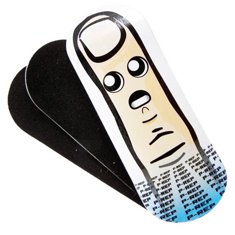 P Rep 34mm X 97mm Graphic Deck Finn Broken Knuckle Fingerboards
