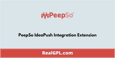 Peepso Ideapush Integration Gpl V7 0 6 1
