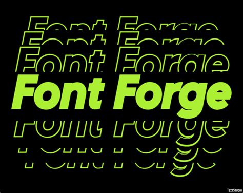 Font Forge Text Effect And Logo Design Font