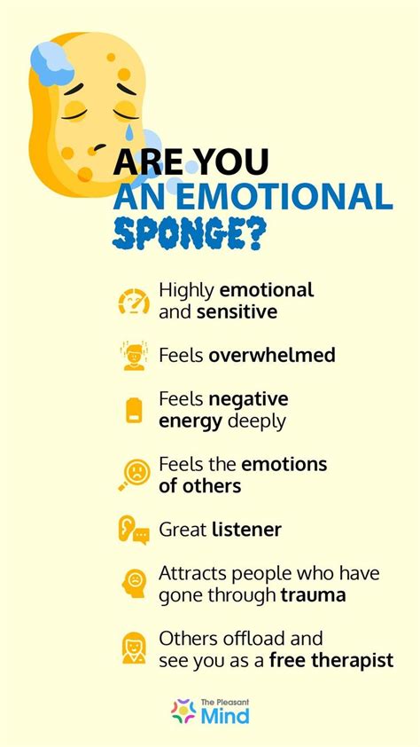 Are You An Emotional Sponge Mental Health Quotes Emotions