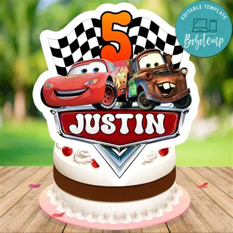 Lightning Mcqueen Cake Topper Printable Wholesale Shop