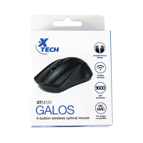 Xtech Galos Wireless Optical Mouse Xtm 310bk Xpert Business Systems Limited